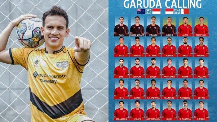 Daftar 23 Pemain Timnas Indonesia Jelang Lawan Australia, Tak Ada Nama Egy, Ragnar, dan Hubner ...