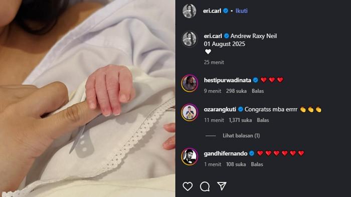 ERIKA Carlina Melahirkan Anak Pertama, tak Jadi 8 Agustus 2025 ...