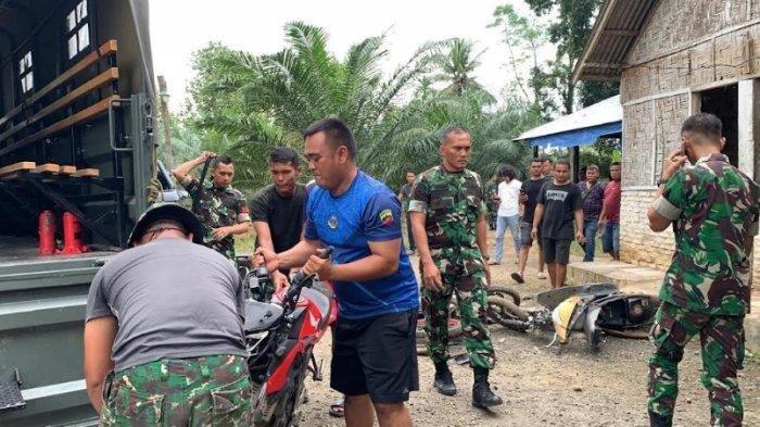 Geber Motor ke Satu Prajurit, Puluhan Anggota TNI Mengamuk, Mobil Avanza dan Sejumlah Motor ...