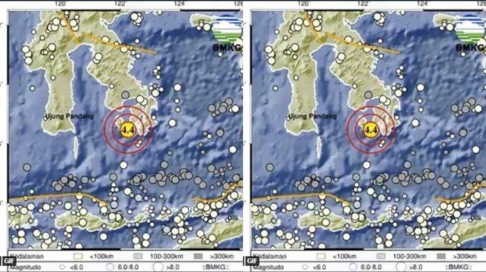 Info Gempa Hari ini Minggu, 16 April, Magnitudo 4.4 di Buton Tengah, Sulawesi Tenggara - Sripoku.com