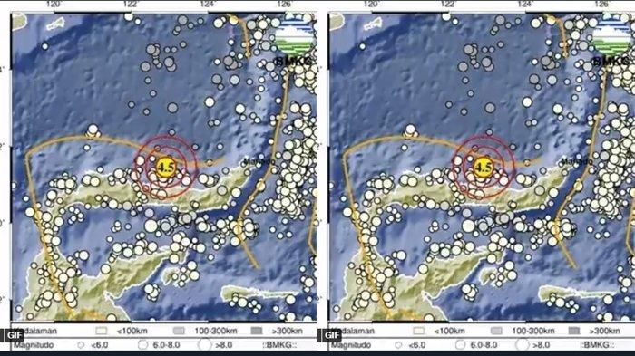 Informasi Gempa Hari ini Minggu 26 Februari, Magnitudo 4.5 di Boroko ...