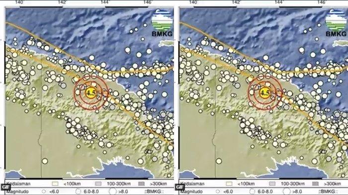 Info Gempa Hari ini Rabu, 5 April, Magnitudo 4.5 di Keerom, Papua ... Info Gempa Hari ini Rabu, 5 April, Magnitudo 4.5 di Keerom, Papua ...
