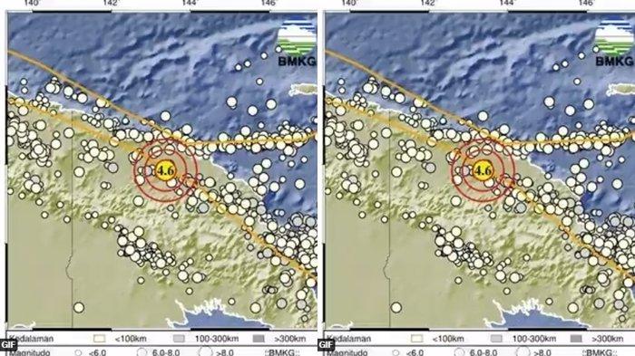 Info Gempa Hari ini Rabu, 26 April, Magnitudo 4.6 di Keerom, Papua ... Info Gempa Hari ini Rabu, 26 April, Magnitudo 4.6 di Keerom, Papua ...