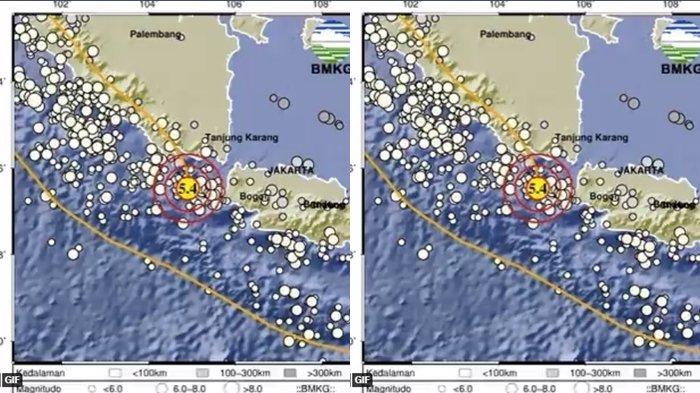 Info Gempa Hari ini Rabu 10 Mei, Magnitudo 5.4 di Sumur Banten, Tidak Berpotensi Tsunami ...