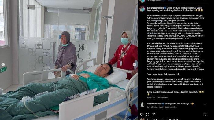Hanung Bramantyo Tetap Kerja meski Masuk RS & Jalani Operasi, Kia ...
