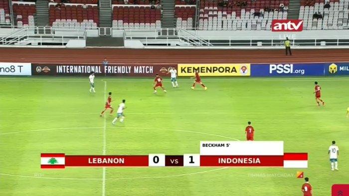 Hasil Timnas U22 Indonesia vs Lebanon Leg Kedua, Gol Cepat Beckham Putra Bawa Garuda Muda Unggul ...