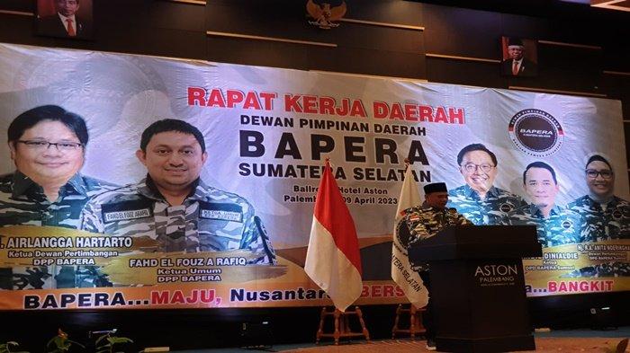 DPD Bapera Sumsel, Rekomendasikan Tiga Program Prioritas Dalam Rakerda ...