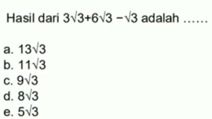 Kisi-kisi Soal Matematika dalam Seleksi PPPK Tahun 2024 untuk Semua Formasi, Lengkap Kunci ...
