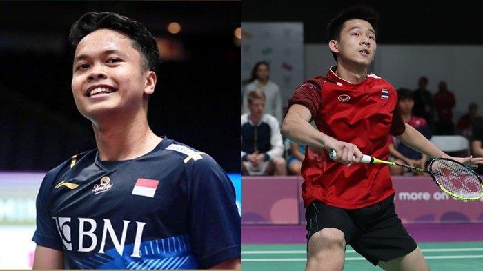 Head to Head Anthony Sinisuka Ginting vs Kunlavut Vitidsarn di Semi Final Singapore Open 2023 ...