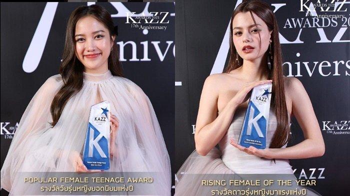 Mendominasi! Artis Muda Thailand Freen Sarocha & Becky Armstrong Boyong 7 Piala di KAZZ Awards ...