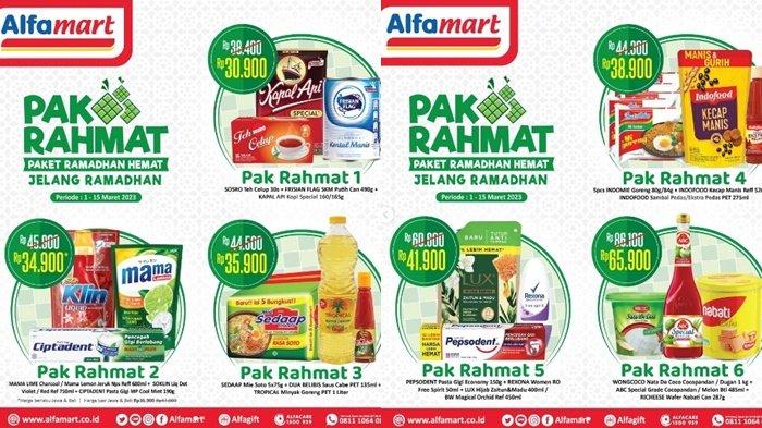 Promo Alfamart Periode 1-15 Maret 2023, Promo Pak Rahmat Jelang Ramadan, Paket Mulai Rp30 Ribuan ...