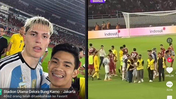 Ini Sosok Pria Nekat Masuk Lapangan di Laga Timnas Indonesia vs Argentina, Demi Foto Bareng ...
