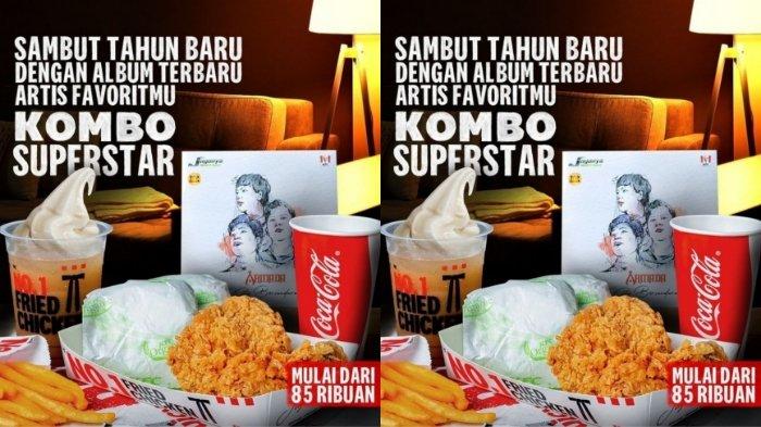 Promo KFC Kombo Superstar Rp85 Ribu, Pembeli Bisa Dapat CD Artis-artis ...