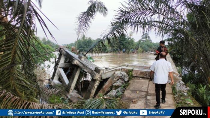6 Jembatan Gantung di Kabupaten Musi Rawas Sumsel Putus Diterjang Banjir, 1 Jembatan Rusak Berat ...