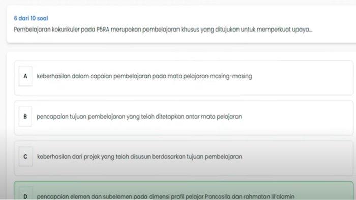 Kunci Jawaban Pelatihan IKM MA Versi KMA 450/2024 Modul 3.2 Struktur Kurikulum Madrasah Bagian 2 ...