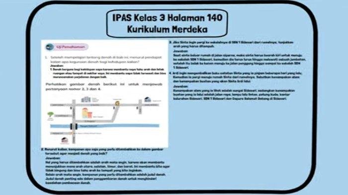 Kunci Jawaban IPAS Kelas 3 SD Halaman 140 Kurikulum Merdeka, Uji Pemahaman Bab 5, Aku dan ...