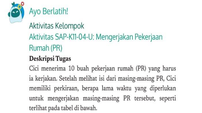 Jawaban Informatika Kelas 11 SMA Halaman 32 Ayo Berlatih Aktivitas Individu Aktivitas SAP-K11-04 ...