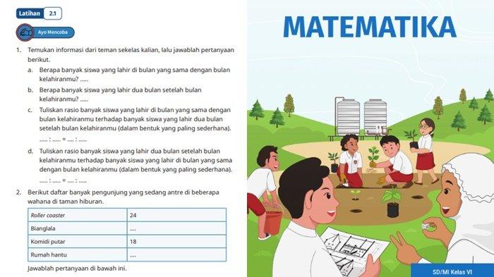 Kunci Jawaban Matematika Kelas 6 SD Halaman 54 Semester 1 Kurikulum Merdeka, Latihan 2.1 Ayo ...