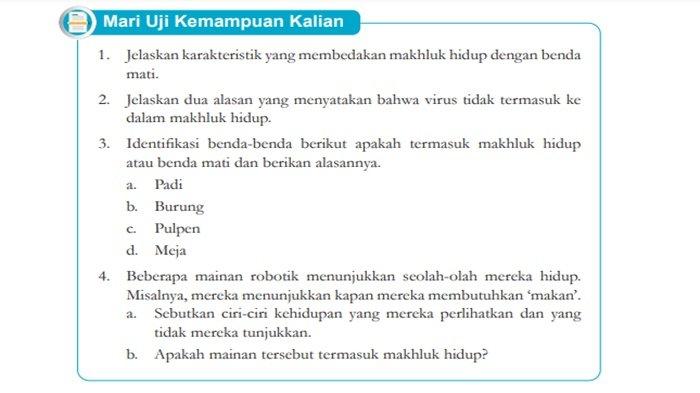 Kunci Jawaban Soal IPA Kelas 7 SMP Halaman 138 Kurikulum Merdeka, Mari Uji Kemampuan Kalian ...