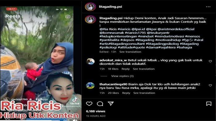 Hidup Demi Konten, Kelakuan Ria Ricis Ajak Moana Main ATV Dikomentari Menohok, Lita Gading Geram ...