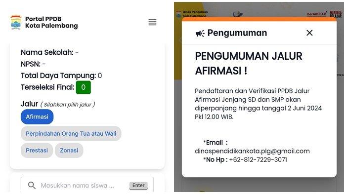Pengumuman PPDB Jalur Afirmasi SD dan SMP di Palembang Siang Ini, Simak Begini Cara Cek Hasilnya ...