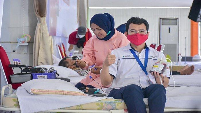 Gelar Donor Darah, Bakti Sosial PUSRI Berbagi untuk Sesama - Sripoku.com