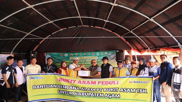 Peduli Bencana Sumbar, Bukit Asam PTBA Salurkan Bantuan untuk Korban Banjir Bandang - Sripoku.com