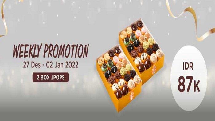 Promo JCO 27 Desember 2021 hingga 02 Januari 2022, Paket Dua Boks JPops ...