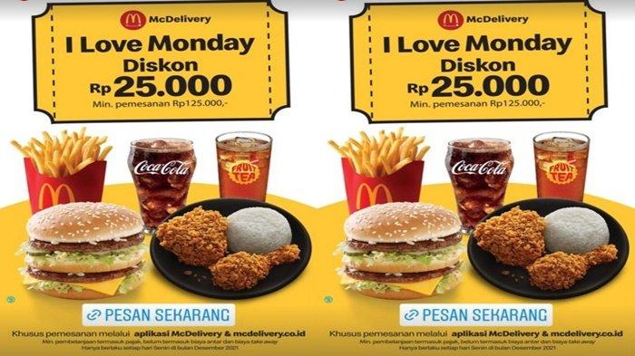 Promo McDonalds I Love Monday Setiap Senin, Beli Menu Apa Saja Langsung ...