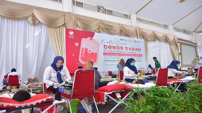 PUSRI Kembali Mengadakan Bakti Sosial Donor Darah - Sripoku.com
