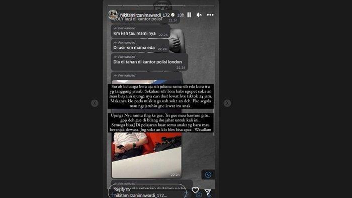 Lolly Ditahan Polisi di London Bikin Nikita Mirzani Marah, Mami Eda Ternyata Tega Lakukan Ini ...