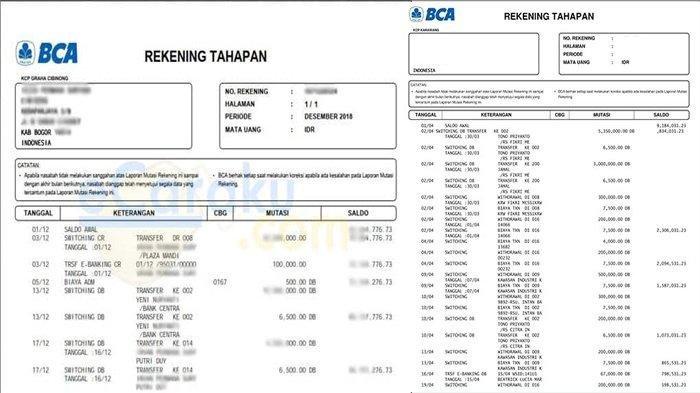 Cara Cetak Rekening Koran Bank BCA Online dan Offline, Pantau Terus ...