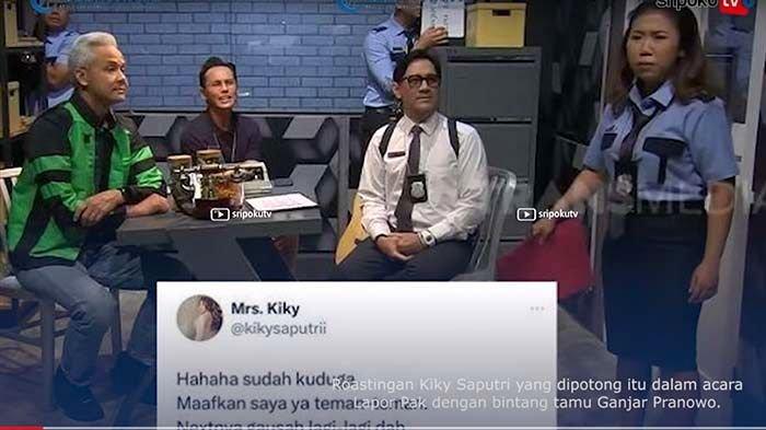 Video: Kiky Saputri Dituding Tak Sopan, Video Roasting Ganjar Pranowo Dipotong - Sripoku.com
