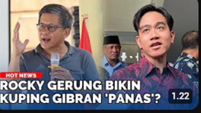 Video Rocky Gerung 'Sentil' Program Lapor Mas Wapres, Bisa bisa Bikin 'Panas' Kuping Gibran ...