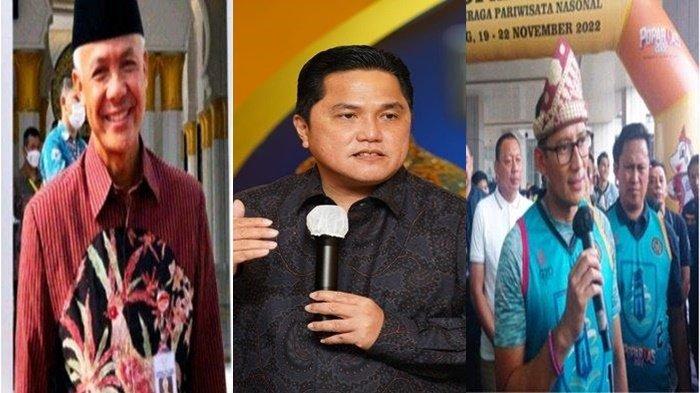 Sandiaga Uno dan Erick Thohir Disebut Bakal Jadi Cawapres Ganjar Pranowo, PDIP Buka Suara ...