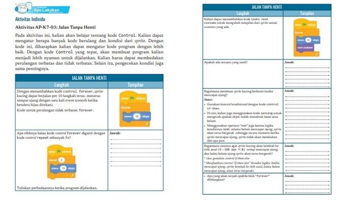 Kunci Jawaban Informatika Kelas 7 SMP Halaman 203-204 Semester 2 Kurikulum Merdeka, Ayo Lakukan ...