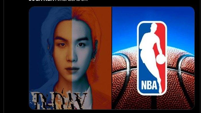 Baru Rilis Lagu Bersama IU, Suga BTS Umumkan Jadi Brand Ambassador NBA ...