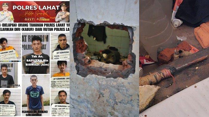 Daftar Tahanan Polres Lahat yang Kabur Dini Hari Tadi, Diduga Bobol Sel dengan Obeng - Sripoku.com