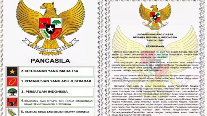 Teks Pancasila dan Pembukaan Undang-undang Dasar 1945 yang Dibaca saat ...