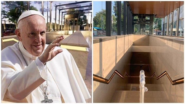 Video Paus Fransiskus Kunjungi Terowongan yang Jadi Penghubung Masjid Istiqal-Gereja Katedral ...