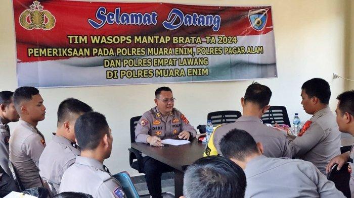 Polres Muara Enim Terima Tim Wasops Mantap Brata Polda Sumsel - Sripoku.com