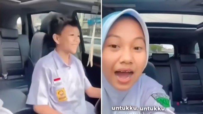 Viral Sepasang Anak SMP Asyik Nyetir Mobil Sunroof, Publik Duga Anak ...