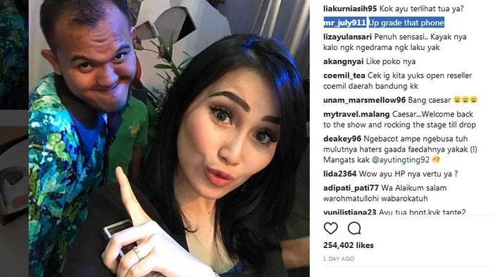 Ngeri Ada Penampakan Saat Caesar Joget Bareng Ayu Ting Ting, Netizen ...