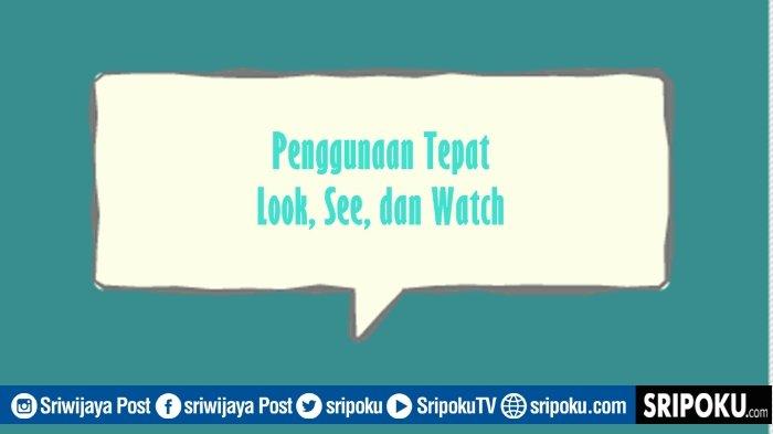 Inilah Perbedaan Look, See dan Watch dalam Bahasa Inggris Lengkap ...