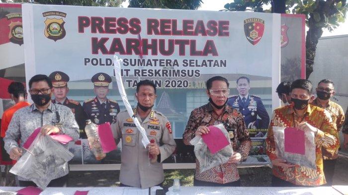 Pengakuan Enam Tersangka Pembakar Lahan di Sumsel yang Diamankan Polda Sumsel, Efektif dan ...