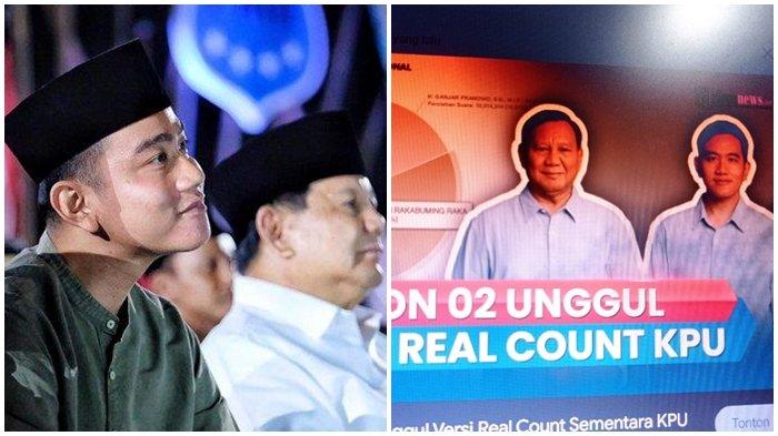 Prabowo-Gibran Tembus Unggul 57 Persen, Update Real Count KPU Pilpres 2024 Pukul 15.00 WIB ...