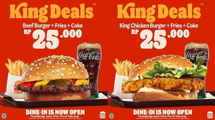 Promo Burger King Hingga 30 Oktober 2021, Harga Burger Plus Minuman ...