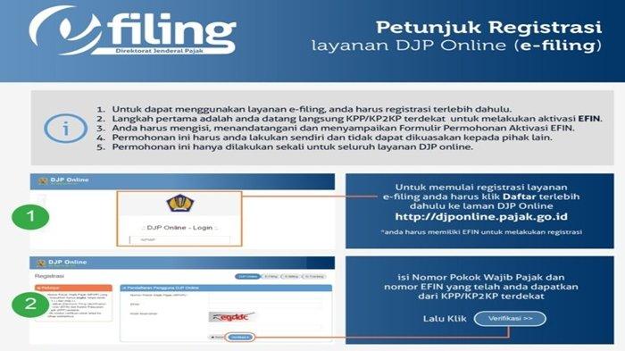 Cara Login dan Daftar DJP Online untuk Lapor SPT Efiling 2019, Lengkap dengan Cara Dapatkan EFIN ...