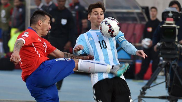 Dulu Nyaris Baku Hantam, Sekarang Kapten Cile Dukung Lionel Messi ...