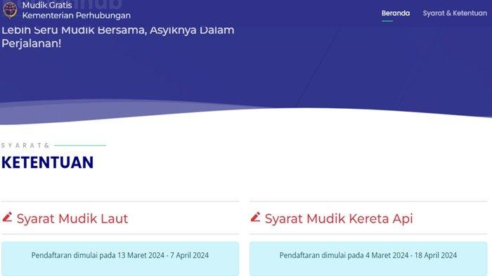 Daftar Link Mudik Gratis 2024, Mulai dari Jasa Raharja Hingga Kemenhub Lengkap Cara Daftarnya ...